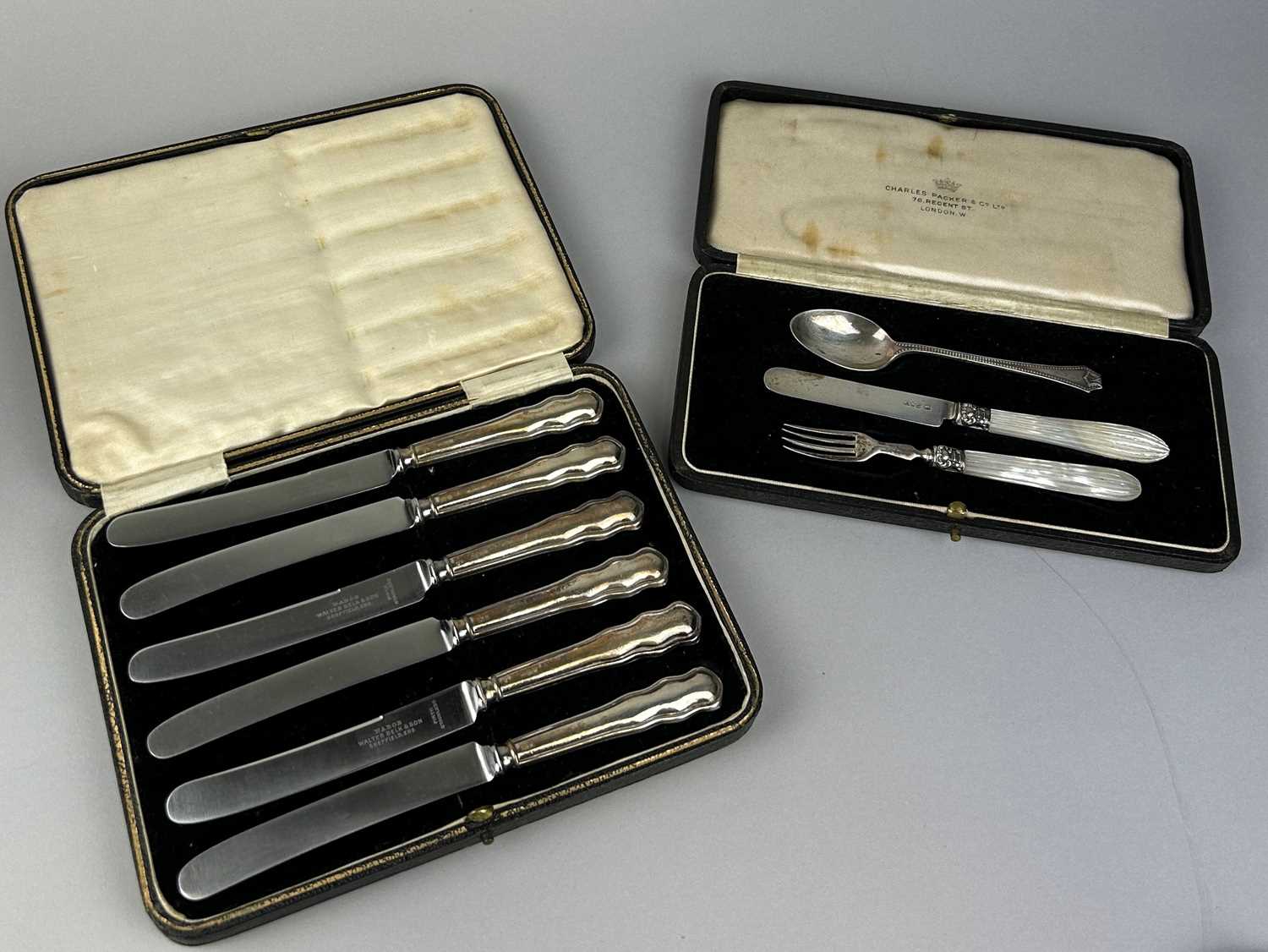 Lot 117 - A MATCHED SILVER CHRISTENING SET WITH SILVER