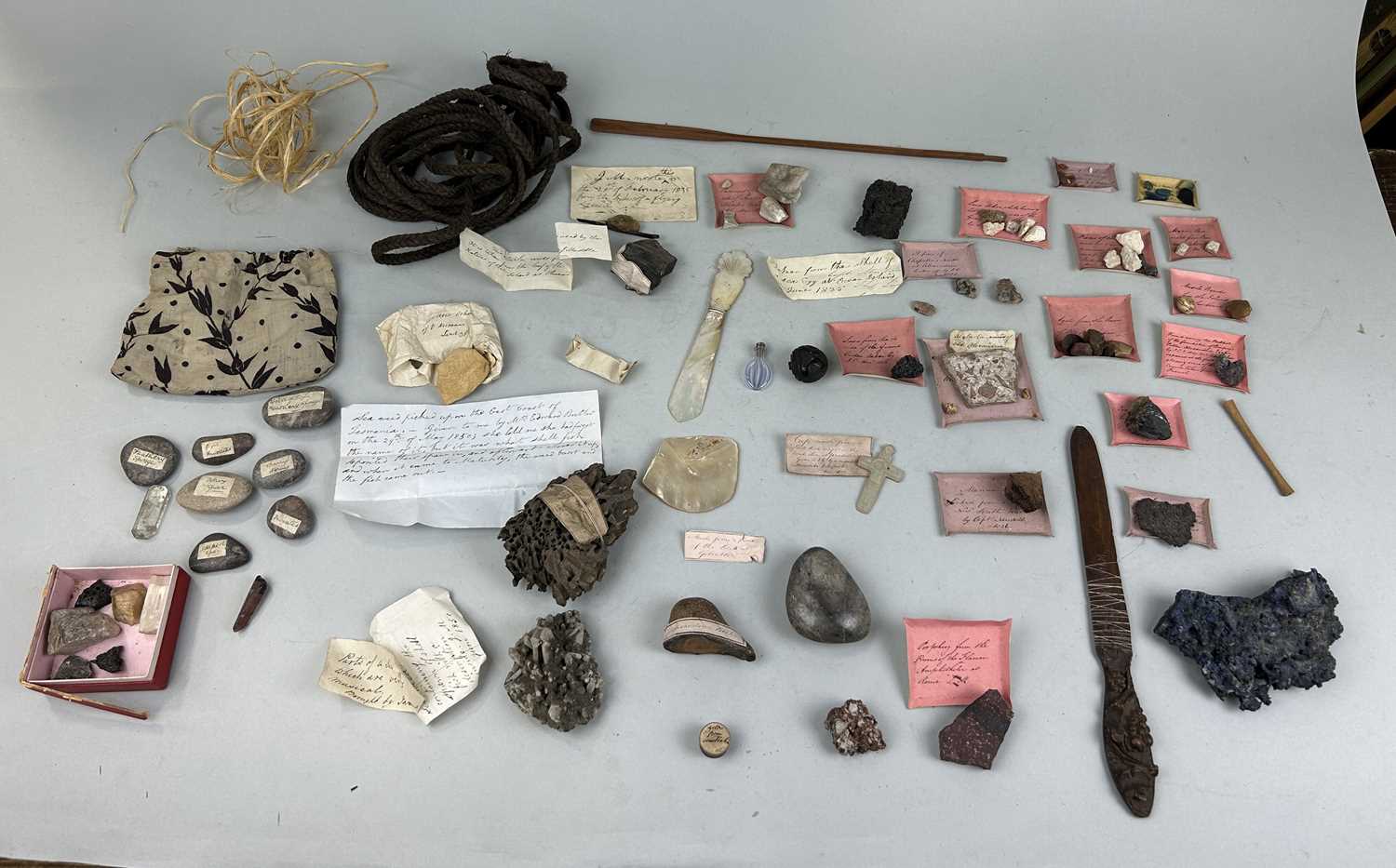 Lot 473 - A COLLECTION OF CURIOSITIES COLLECTED BY