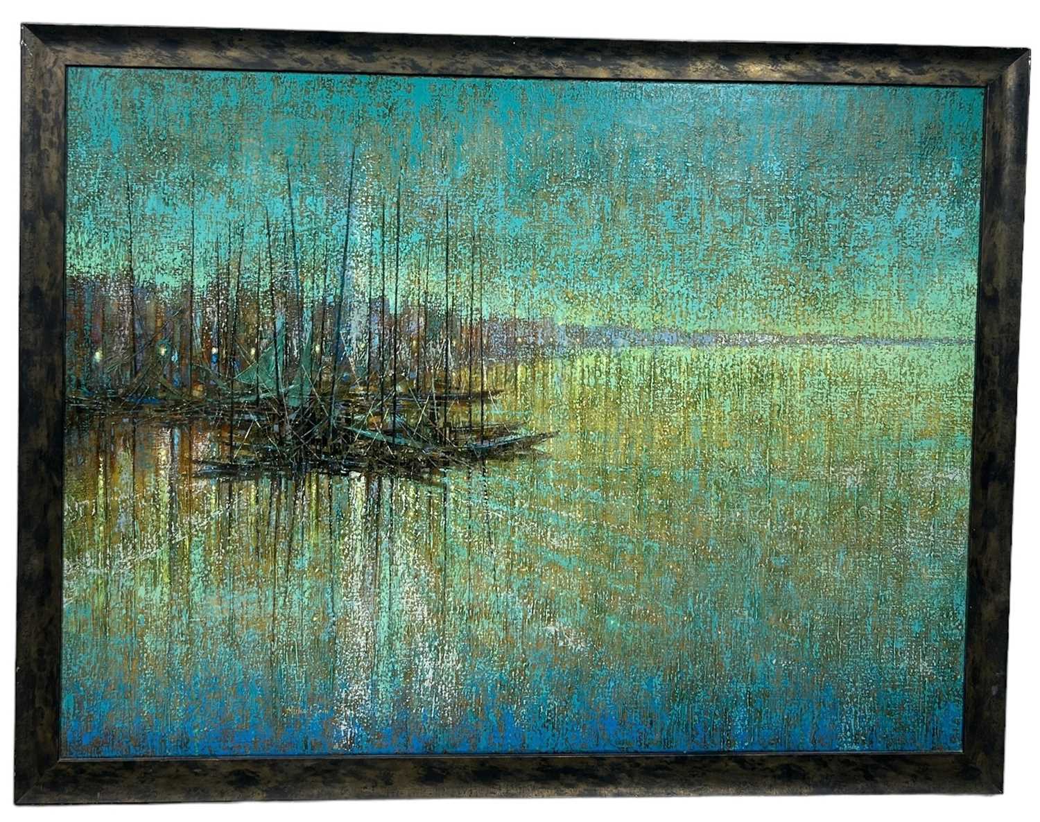 Lot 408 - MICHAEL TAIN (BRITISH B.1927): AN OIL