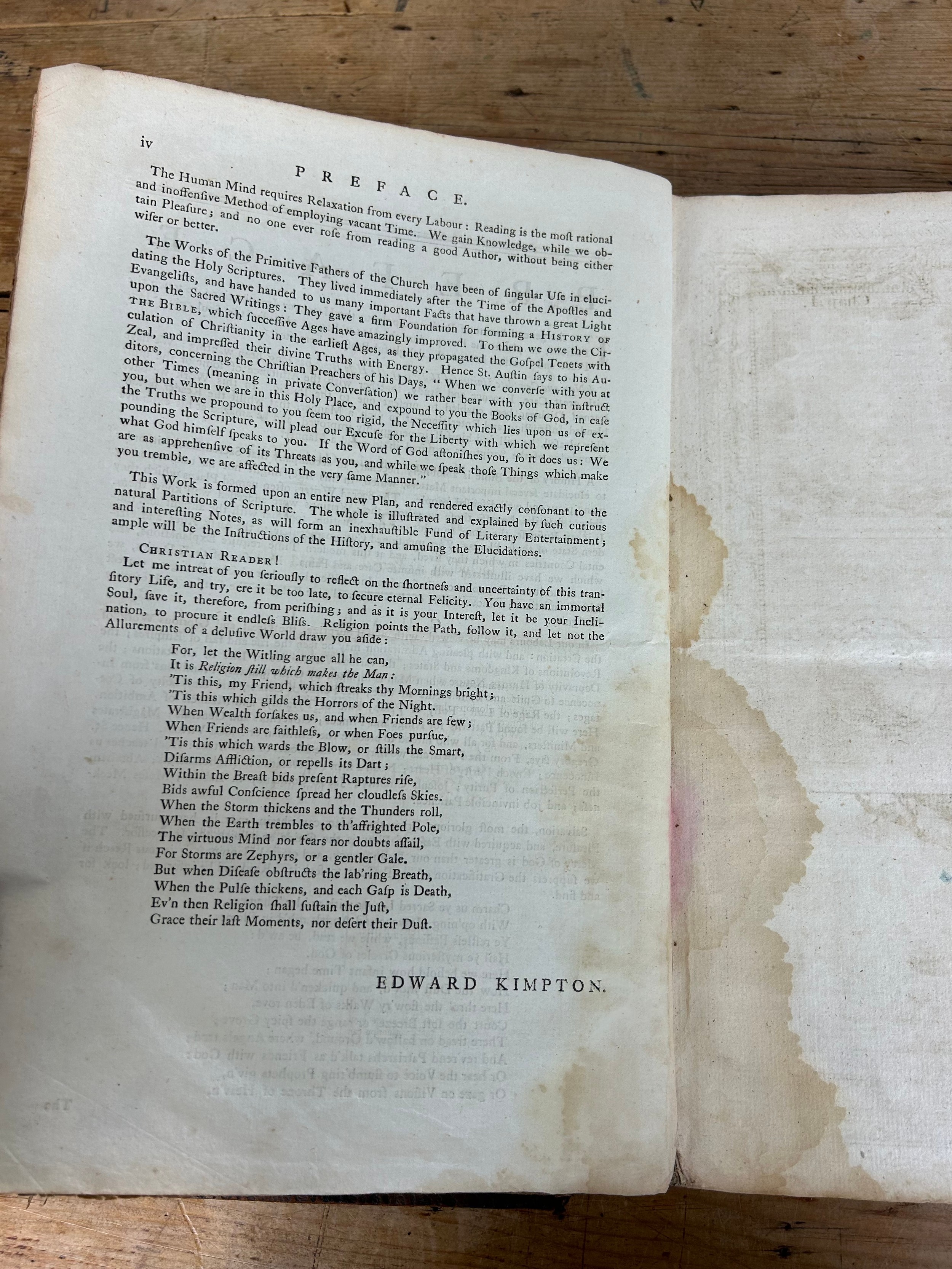 Lot 69 - HISTORY OF THE BIBLE: EDWARD KIMPTON,