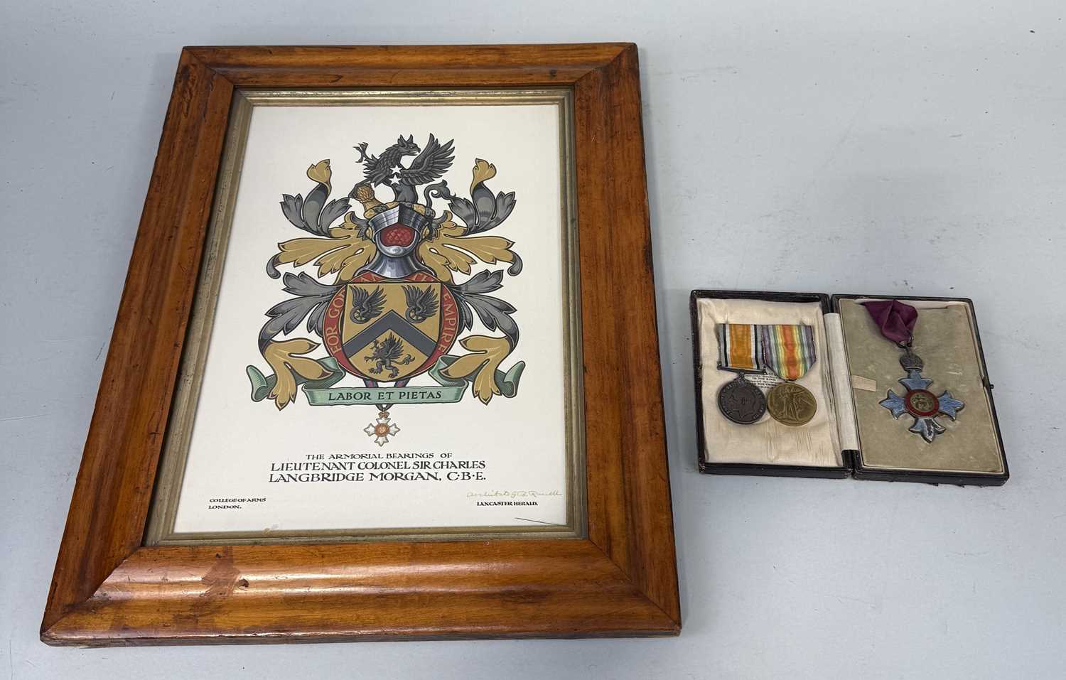 Lot 292 - A C.B.E IN GARRARD AND CO CASE, ALONG WITH