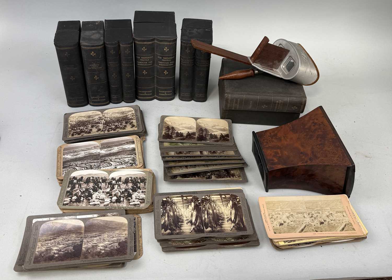 Lot 703 - A COLLECTION OF STEREOSCOPES BY UNDERWOOD