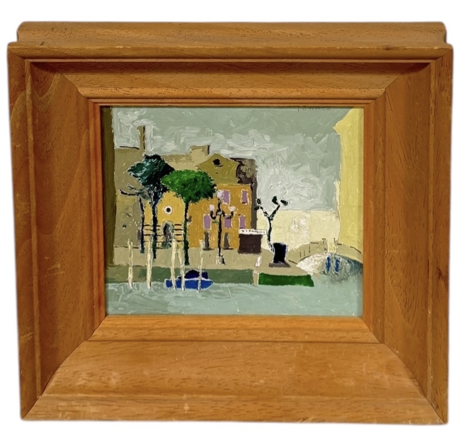 Lot 447 - DAVID FOWKES: A PAINTING ON BOARD DEPICTING