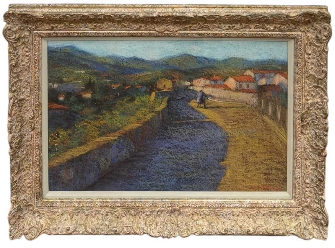 Lot 739 - JOHN MACKIE (SCOTTISH B.1953): A PASTEL