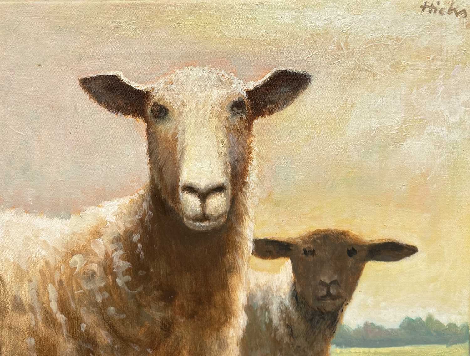 Lot 612 - PHILLIP HICKS (1928-2021): AN OIL PAINTING