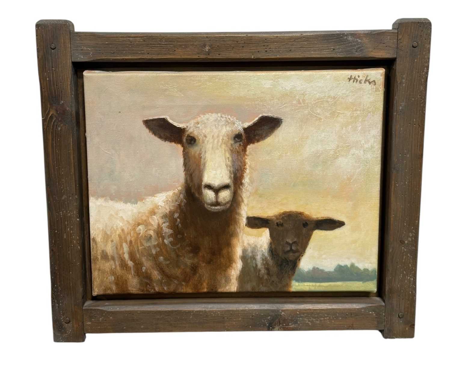 Lot 612 - PHILLIP HICKS (1928-2021): AN OIL PAINTING
