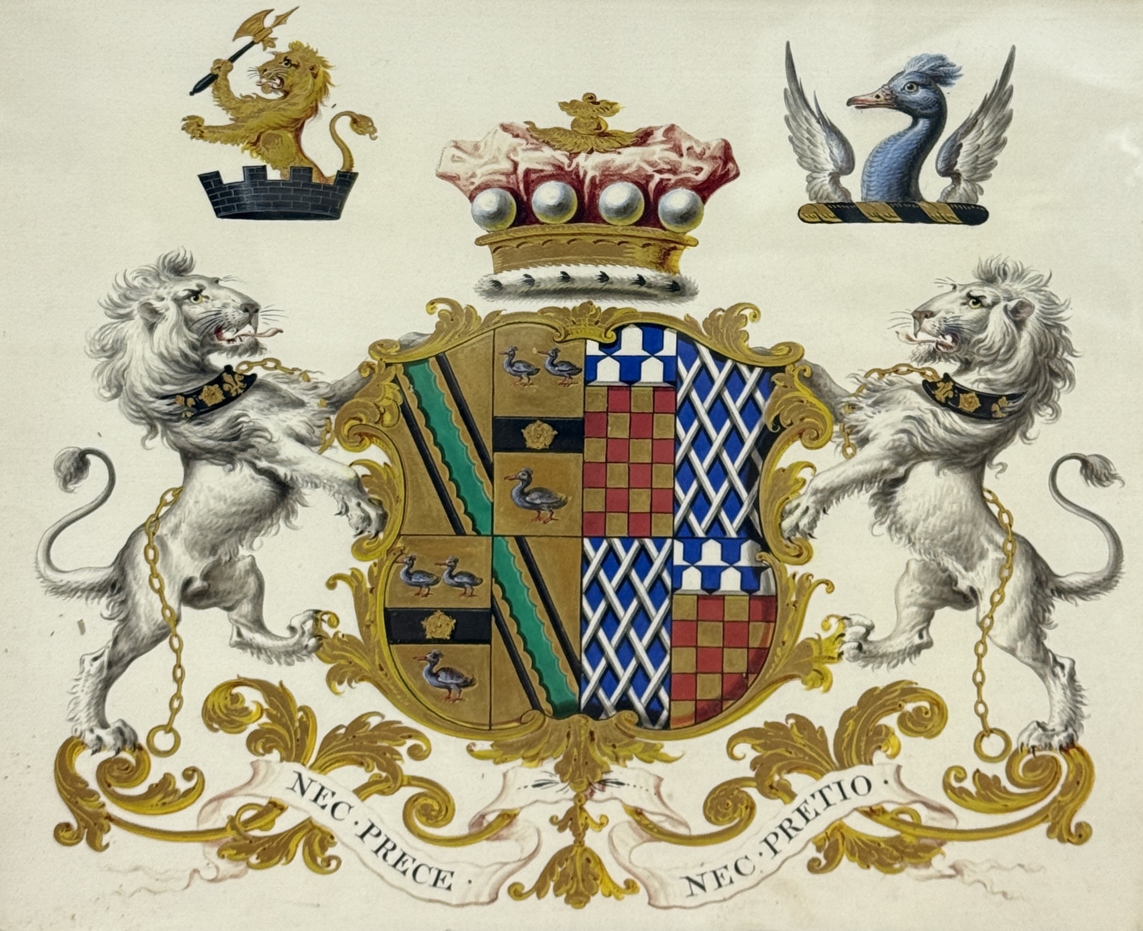 Lot 309 - A 19TH CENTURY COAT OF ARMS, BATEMAN FAMILY