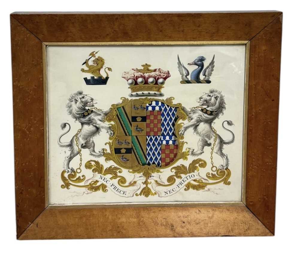 Lot 309 - A 19TH CENTURY COAT OF ARMS, BATEMAN FAMILY