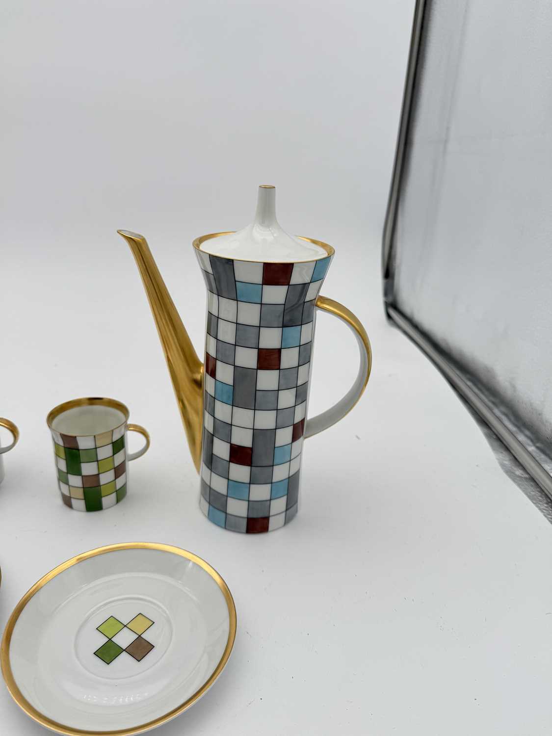 Lot 614 - A RARE ROSENTHAL STUDIO LINE COFFEE SET IN