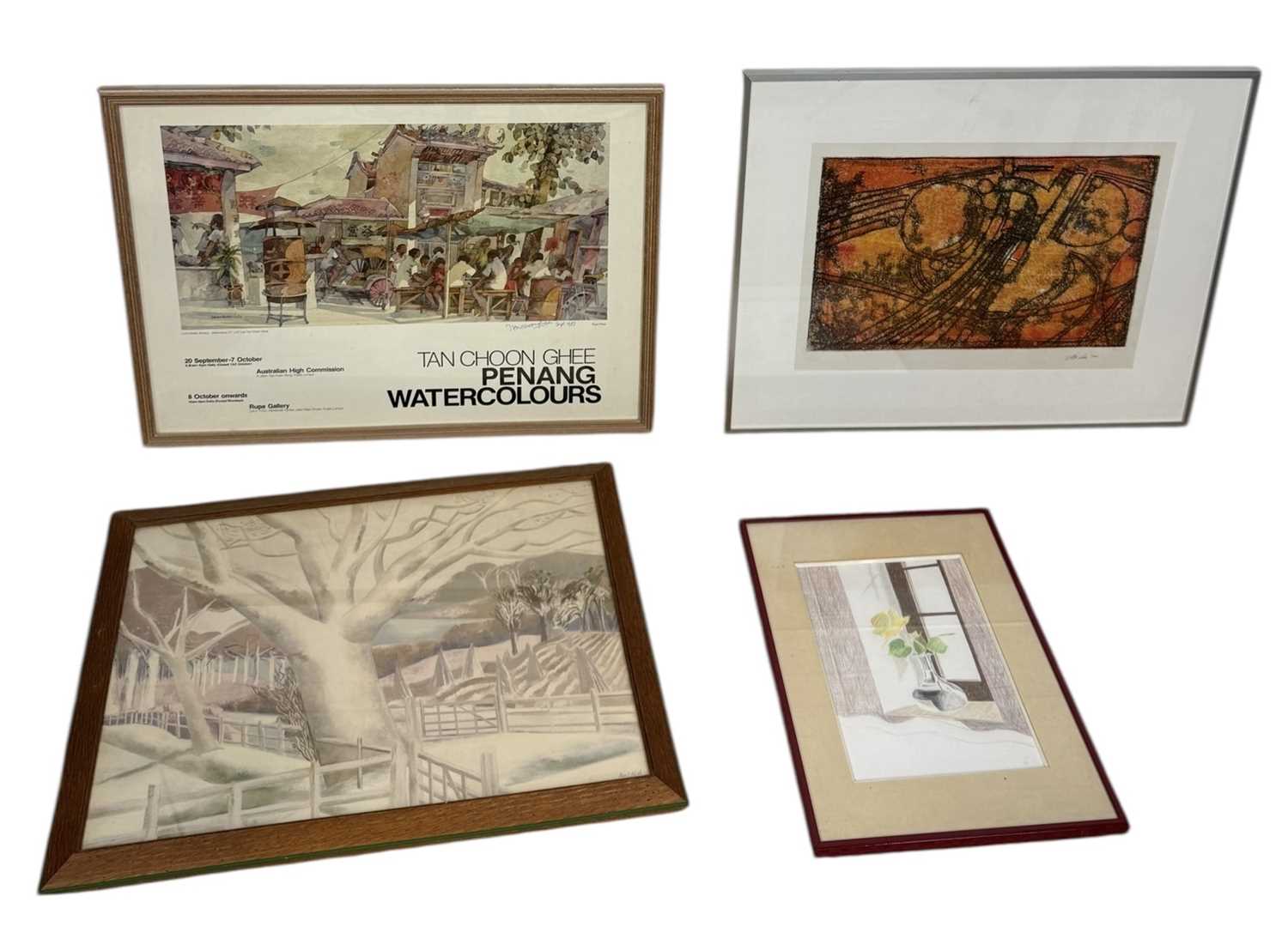 Lot 1213 - A GROUP OF PICTURES TO INCLUDE A PRINT